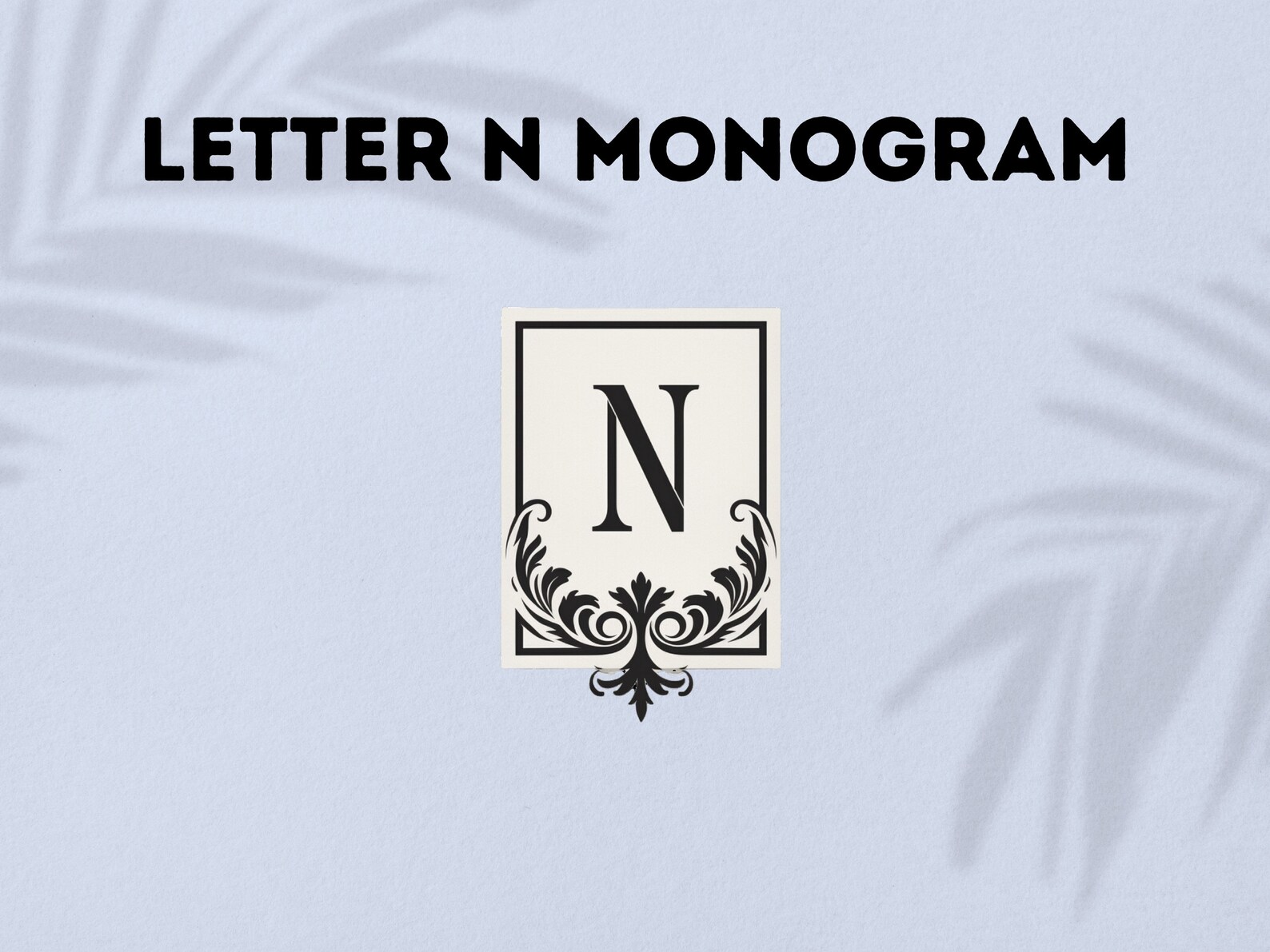 Wedding Monogram SVG N, , Premade Wedding Monogram, Digital Download ...