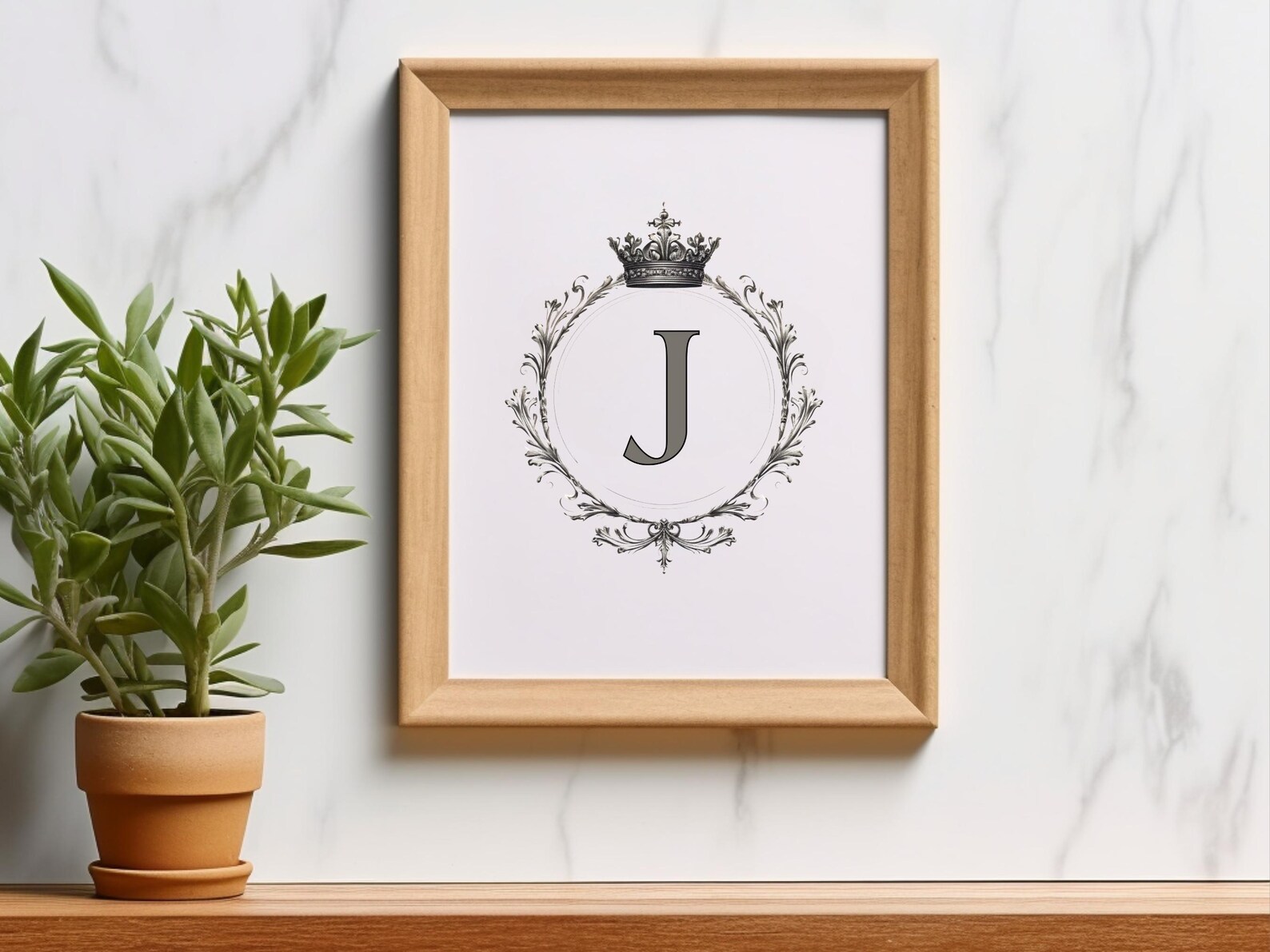 Monogram Letter J Digital SVG, Monogram Design Download, Monogram ...
