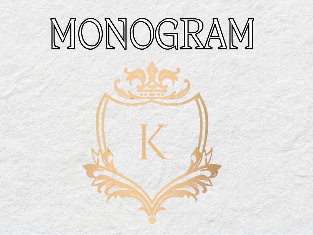 K Monogram SVG, Instant Download, Digital File for Cricut & Silhouette ...