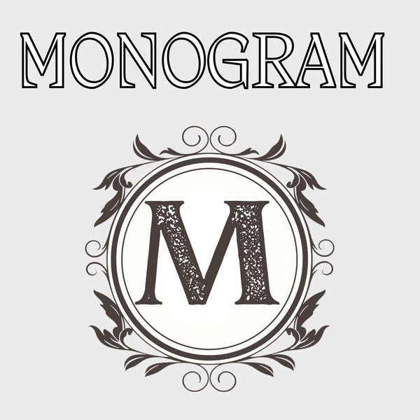 Monogram Letter M - Etsy