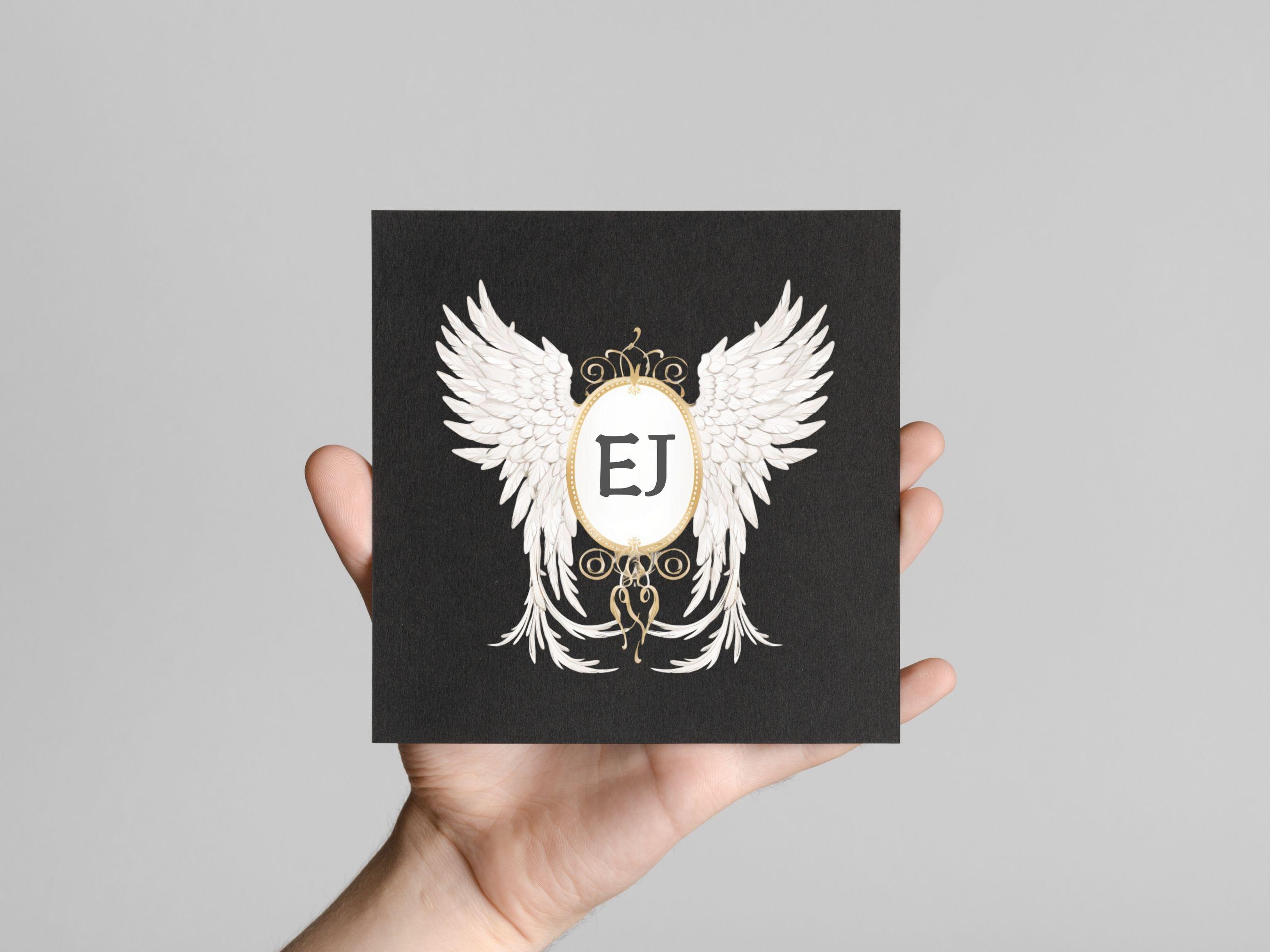 Monogram EJ Digital Download, Custom Monogram Art With EJ Initials for ...