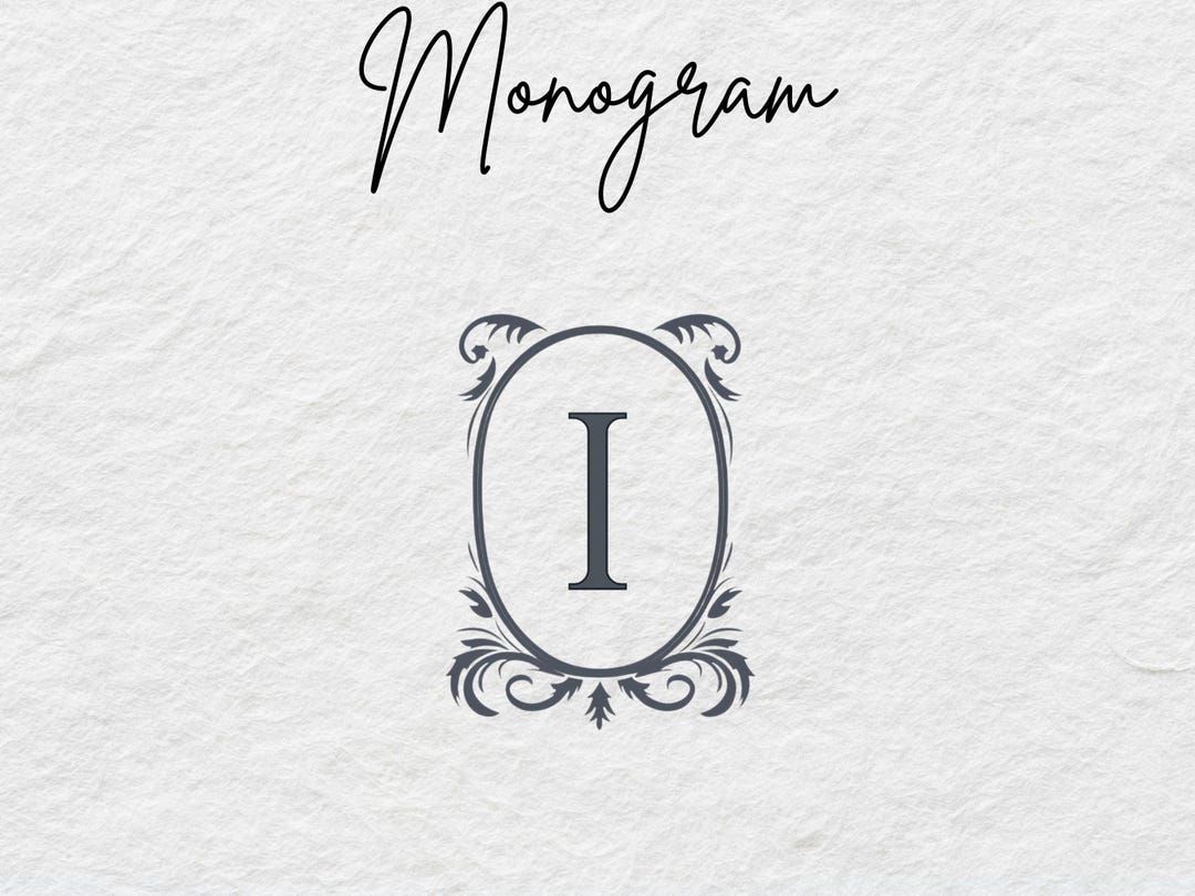 Stylish Monogram Letter I Digital SVG, Monogram Design Download ...