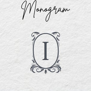 Stylish Monogram Letter I Digital SVG, Monogram Design Download ...