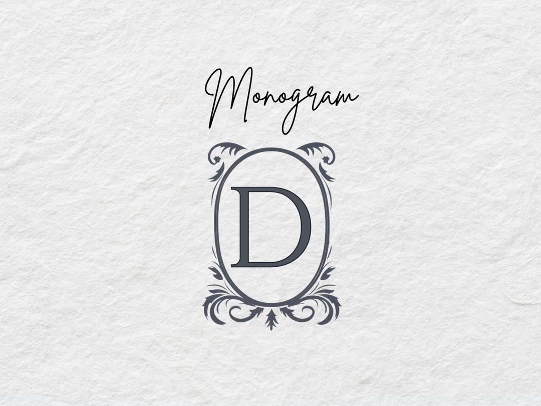 Stylish Monogram Letter D Digital SVG, Monogram Design Download ...