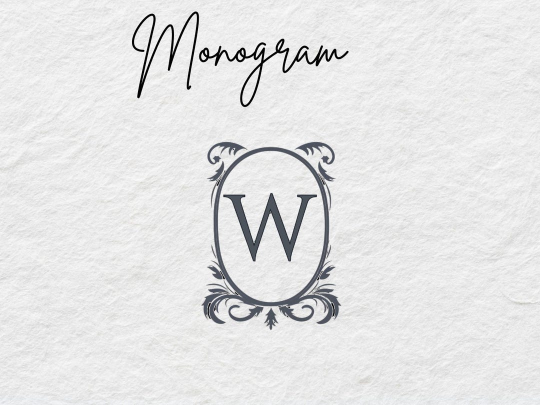 Digital Monogram Letter W SVG, Monogram Design Download, W Monogram ...