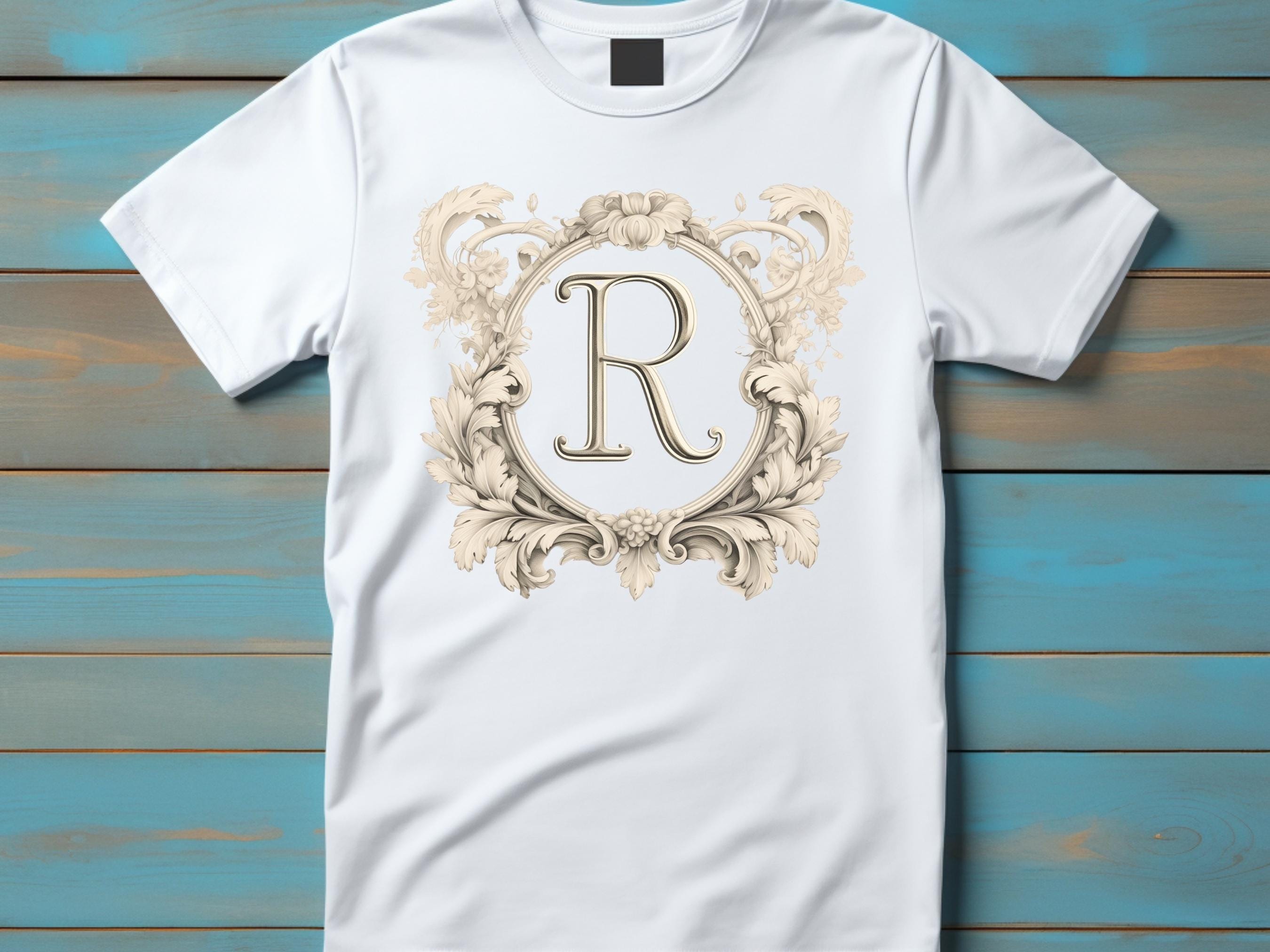 Monogram Letter R Wall Art, Personalized Home Decor & Gifts, Elegant ...