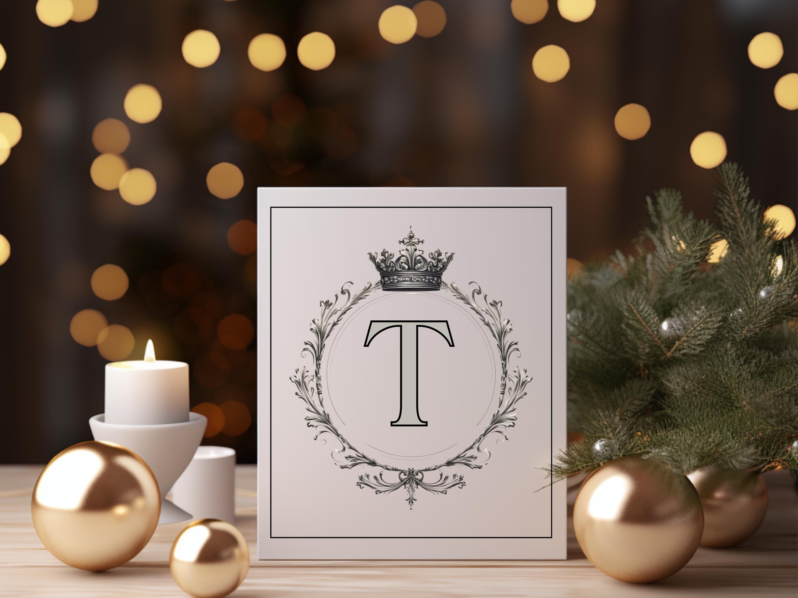 Stylish Monogram Letter T Digital SVG, Monogram Design Download ...