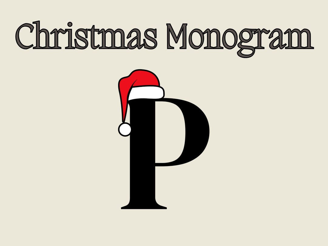 Wedding Monogram P Digital Download, Personalized Initial Design ...