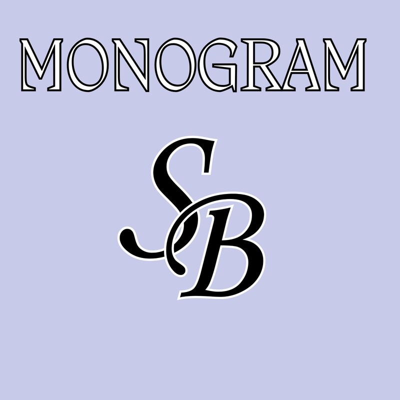 Sb Monogram - Etsy
