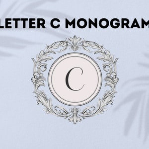 Monogram SVG Letter C, Instant Download, High-quality SVG & PNG ...