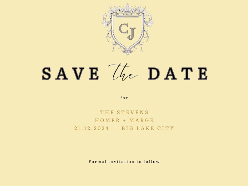 Monogram CJ Digital Download, Customizable Monogram Art With CJ ...