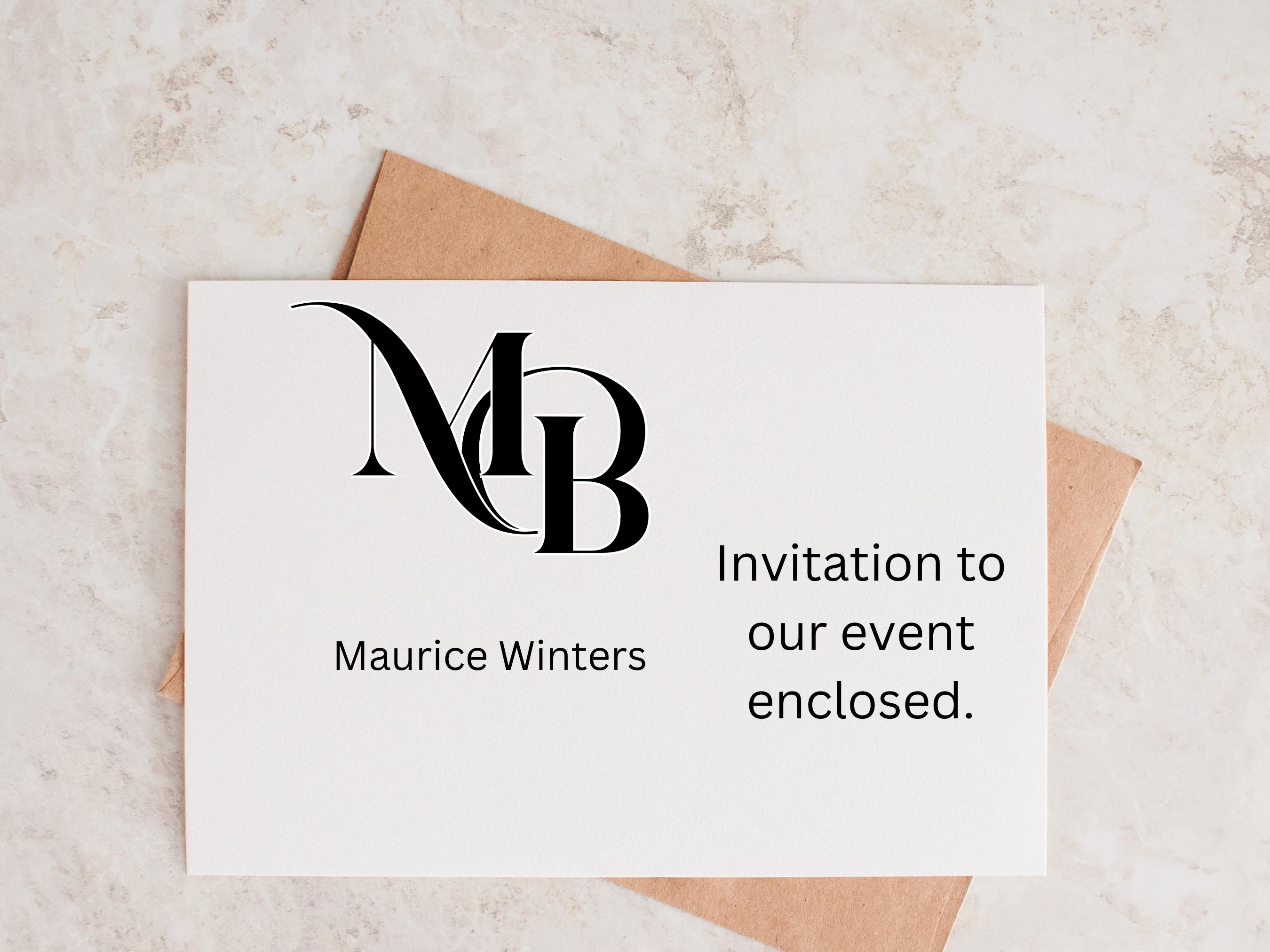 Monogram MB Digital Download, Custom Monogram Art With MB Initials for ...