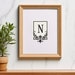 Stylish Monogram Letter N Digital SVG, Monogram Design Download ...