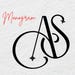 Monogram AS Digital Download, Custom Monogram Art With AS Initials for ...