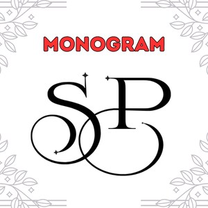 Monogram SP Digital Download, Custom Monogram Art With SP Initials for ...