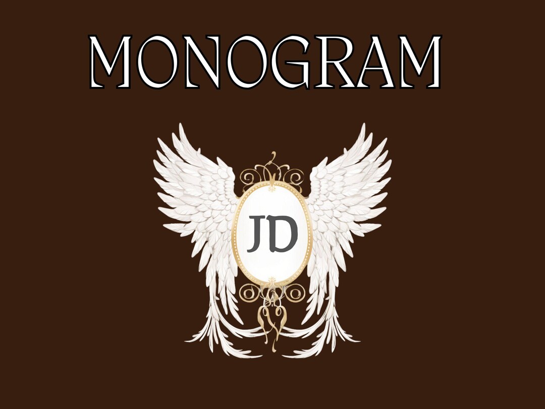 Monogram JD Digital Download, Custom Monogram Art With JD Initials for ...