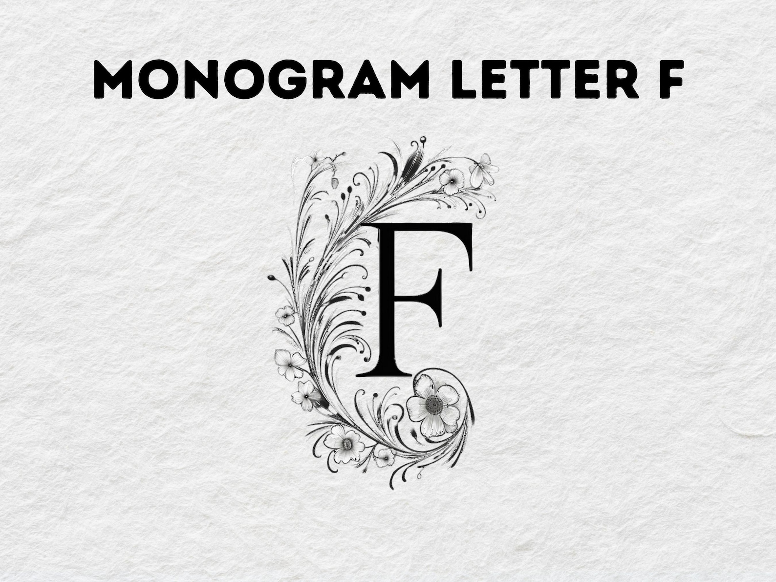 Stylish Monogram Letter F Digital SVG, Monogram Design Download ...