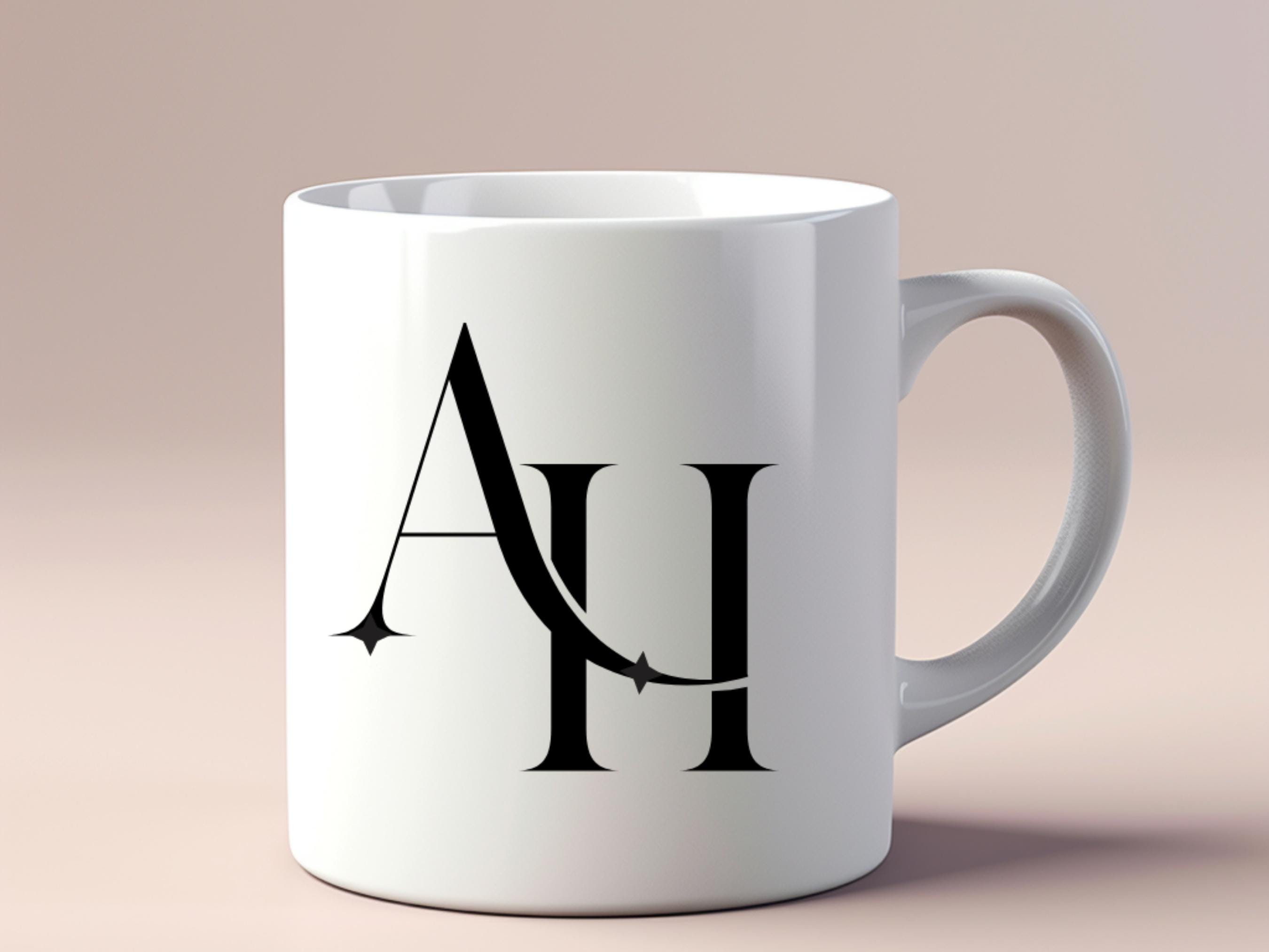 Monogram AH Digital Download, Custom Monogram Art With AH Initials for ...