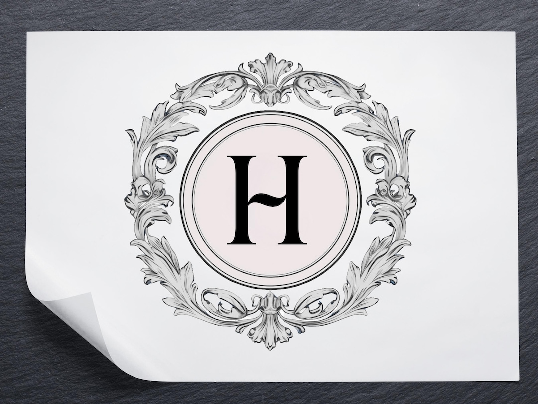 Personalized Monogram Letter H Wall Decor Custom Home Decor Gift ...