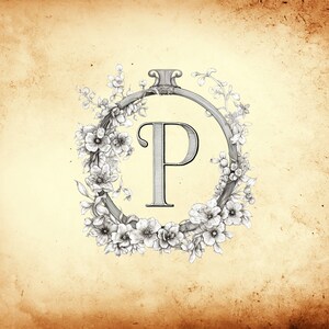 Monogram Letter P Digital SVG, Monogram Design Download, Monogram PNG ...