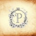 Monogram Letter P Digital SVG, Monogram Design Download, Monogram PNG ...