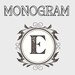 Stylish Monogram Letter E Digital SVG, Monogram Design Download ...