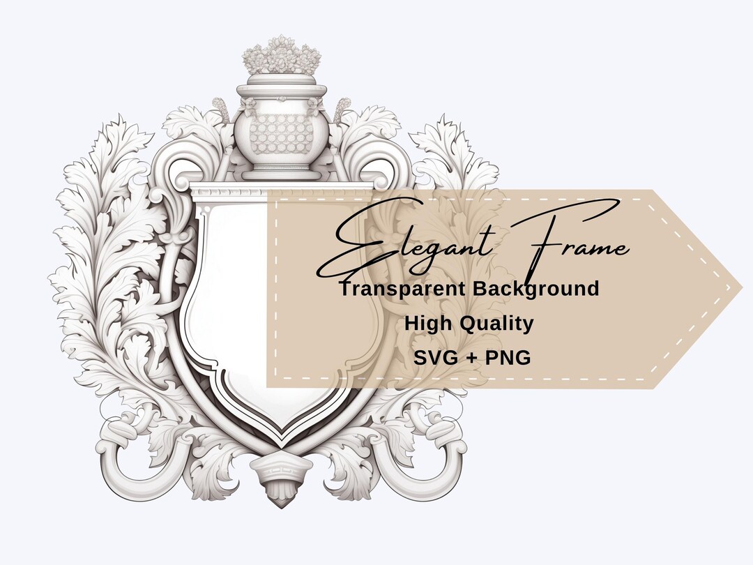 Custom Wedding Crest PNG & SVG File, Personalized Family Crest Design ...
