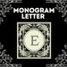 Initial E Digital SVG, Monogram Design Download, Personalized Initial ...