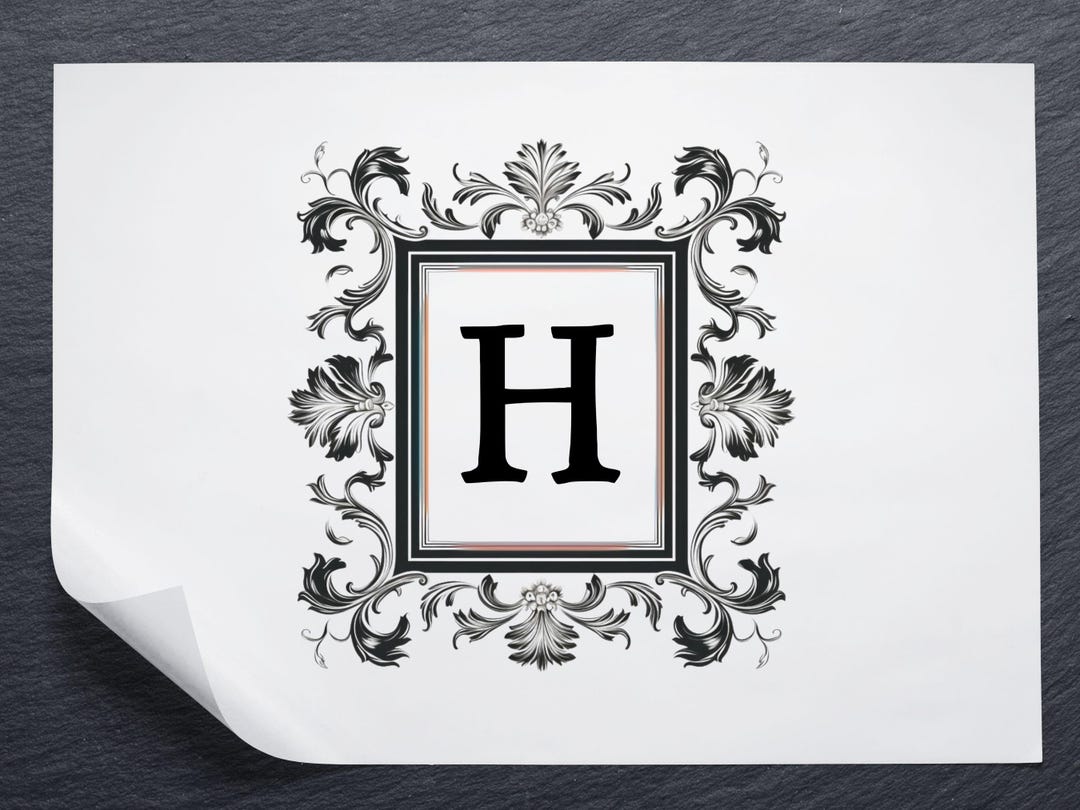 Personalized Monogram Letter H Wall Decor Custom Home Decor Gift ...