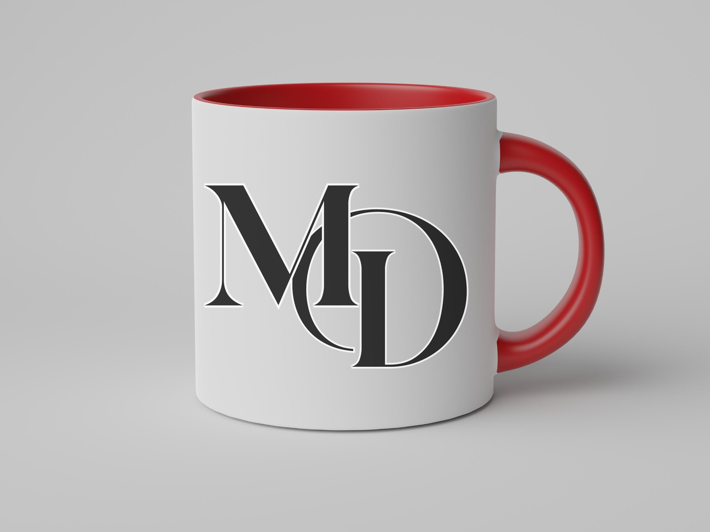 Monogram MD Digital Download, Custom Monogram Art With MD Initials for ...