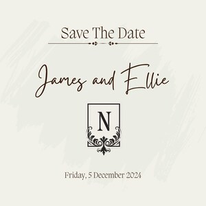 Stylish Monogram Letter N Digital SVG, Monogram Design Download ...