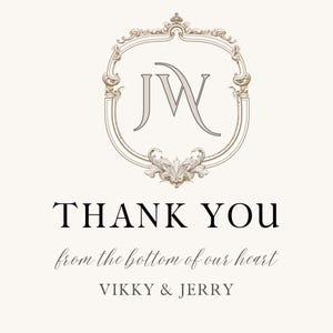 Monogram JW Digital Download, Custom Monogram Art With JW Initials for ...