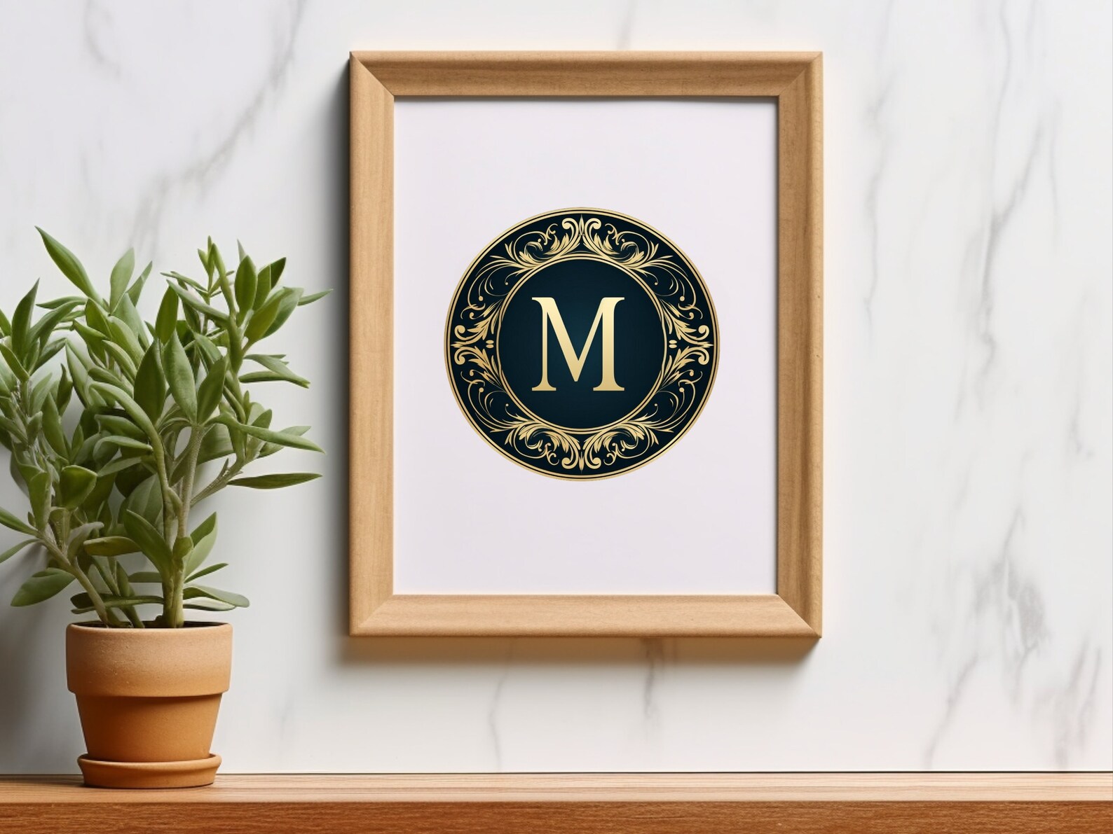 Monogram Letter M Digital SVG, Monogram Design Download, Monogram ...