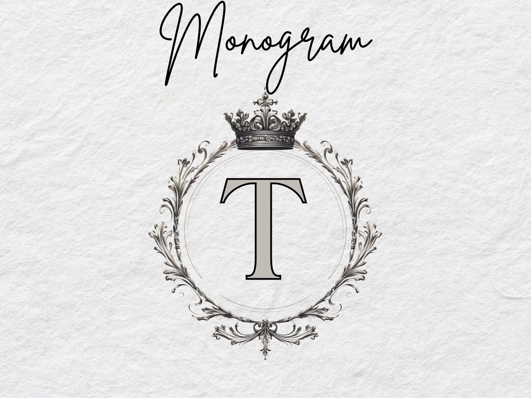 Stylish Monogram Letter T Digital SVG, Monogram Design Download ...