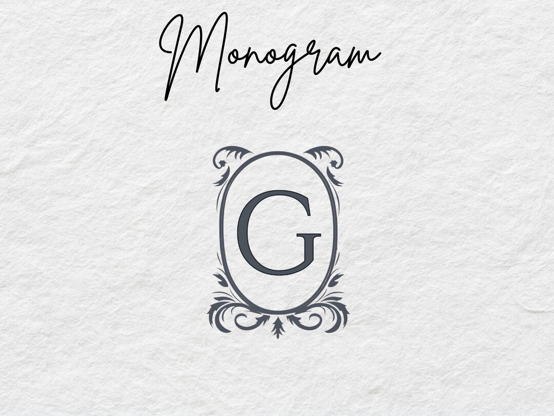 Monogram SVG Letter G, Instant Download, High-quality SVG & PNG ...
