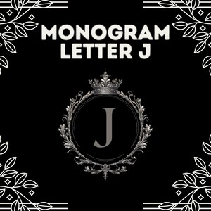 Monogram Letter J Digital SVG, Monogram Design Download, Monogram ...