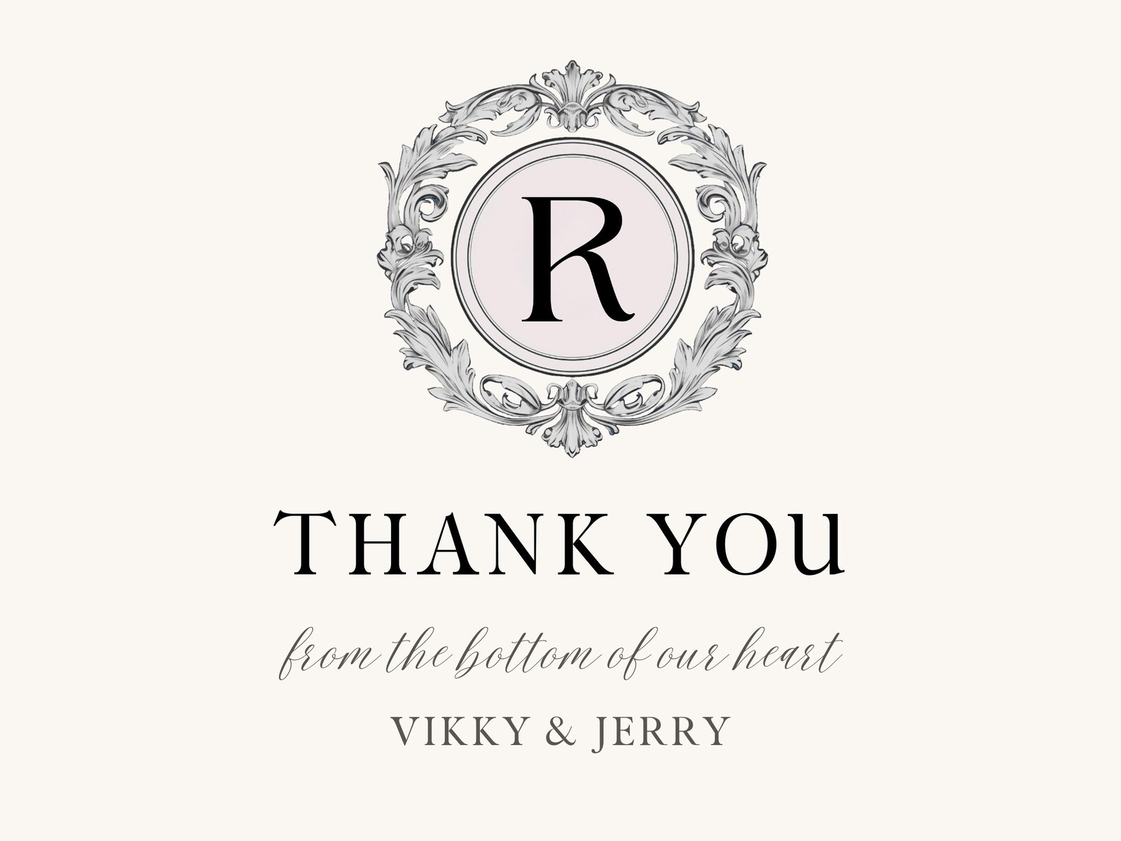 Monogram Letter R Wall Art, Personalized Home Decor & Gifts, Elegant ...