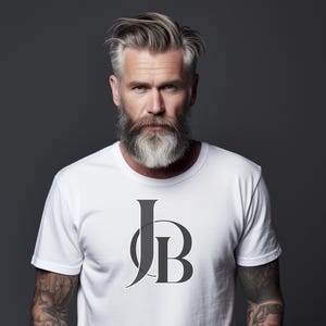 Monogram JB Digital Download, Custom Monogram Art With JB Initials for ...