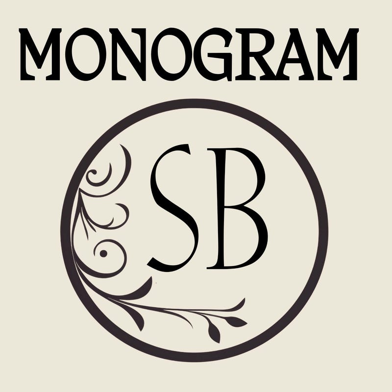 Sb Monogram - Etsy