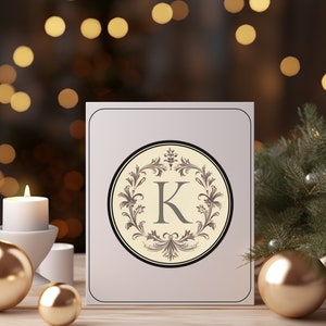 Monogram K SVG + PNG, Personalized Initial Design, Premade Wedding ...