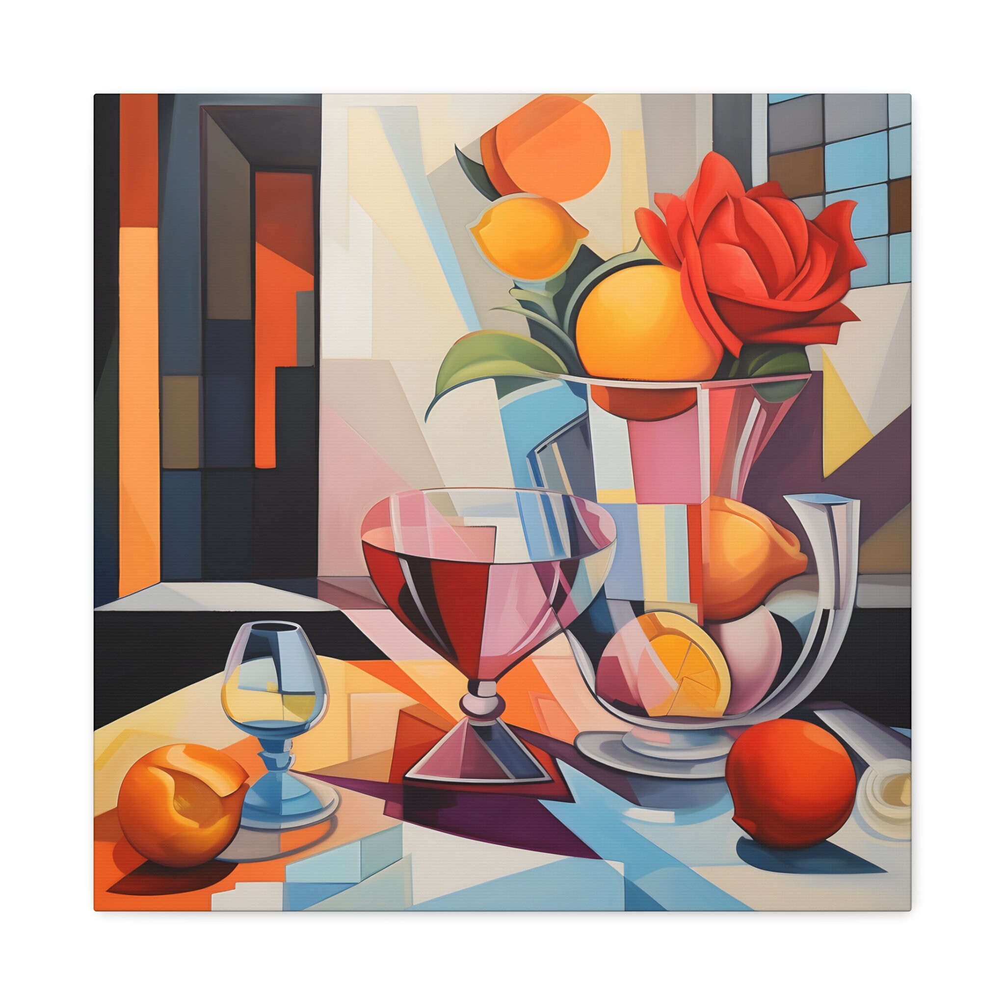 Canvas Gallery Wraps, Cubist Reverie - Etsy