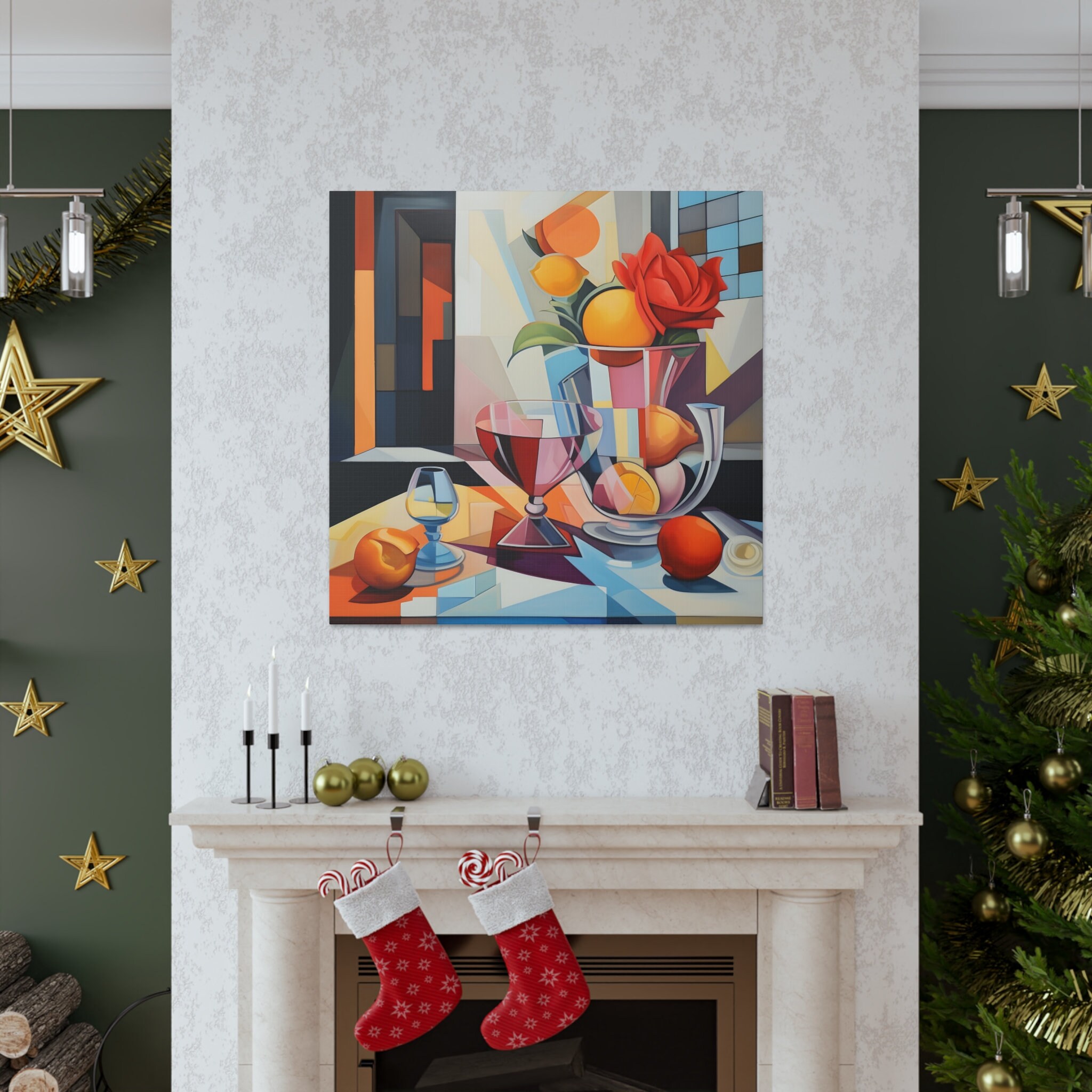 Canvas Gallery Wraps Cubist Reverie - Etsy