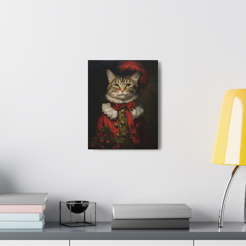 Canvas Gallery Wraps, Christmas Magic With Meow-na Lisa. - Etsy