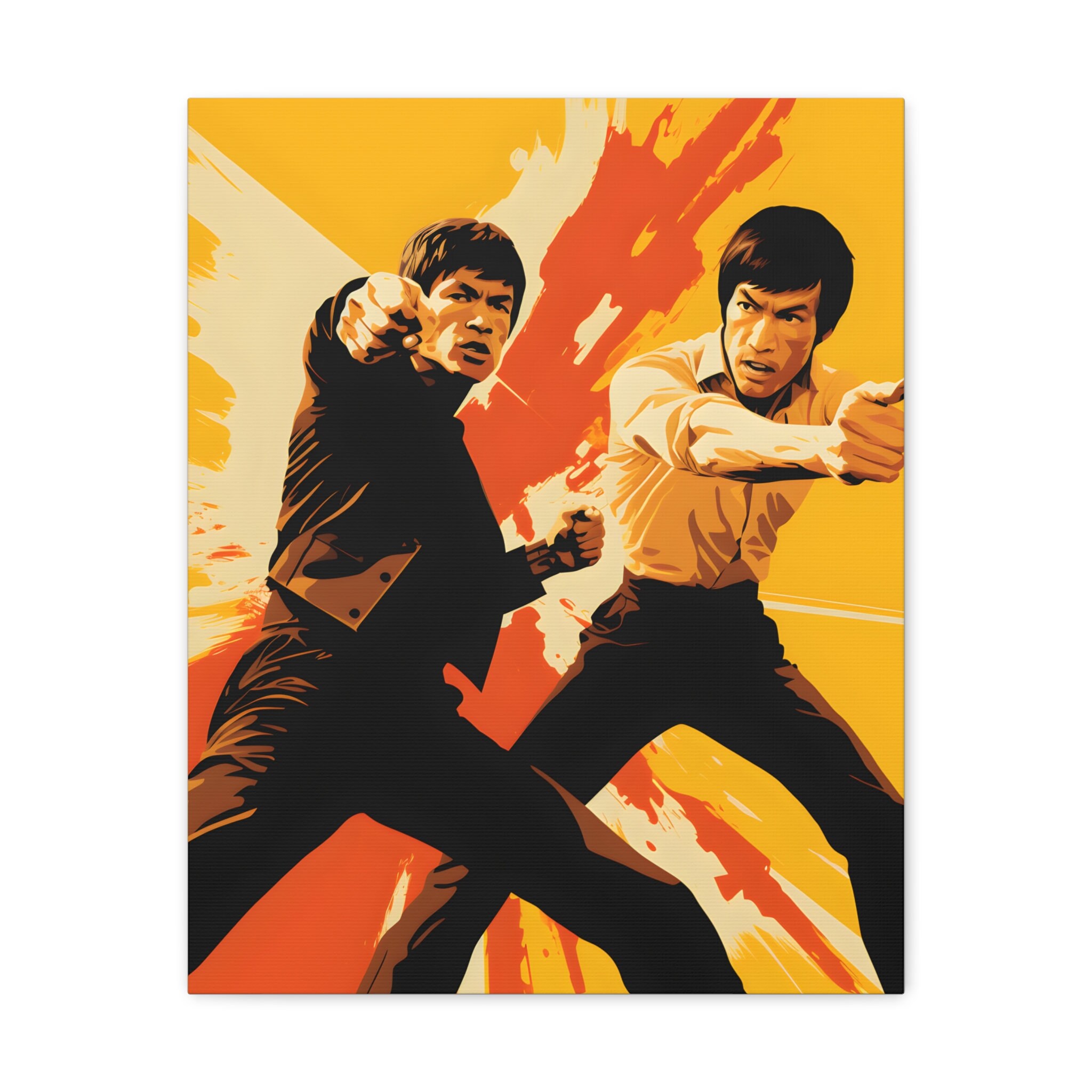 Canvas Gallery Wraps, Iconic Martial Arts Clash: Bruce Lee Vs. Jackie ...