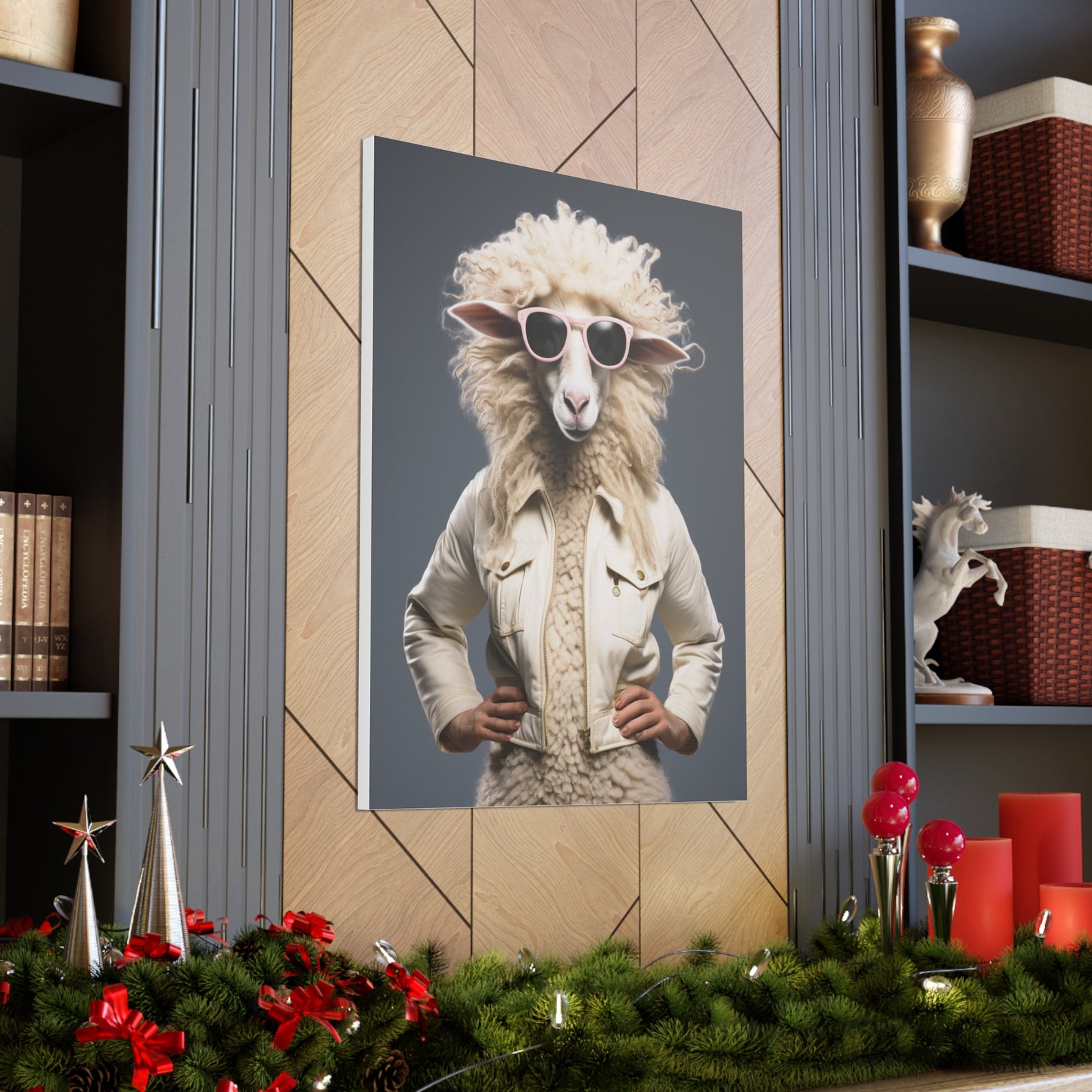 Canvas Gallery Wraps, Sheep Starlet: When Fame Meets Fleece - Etsy