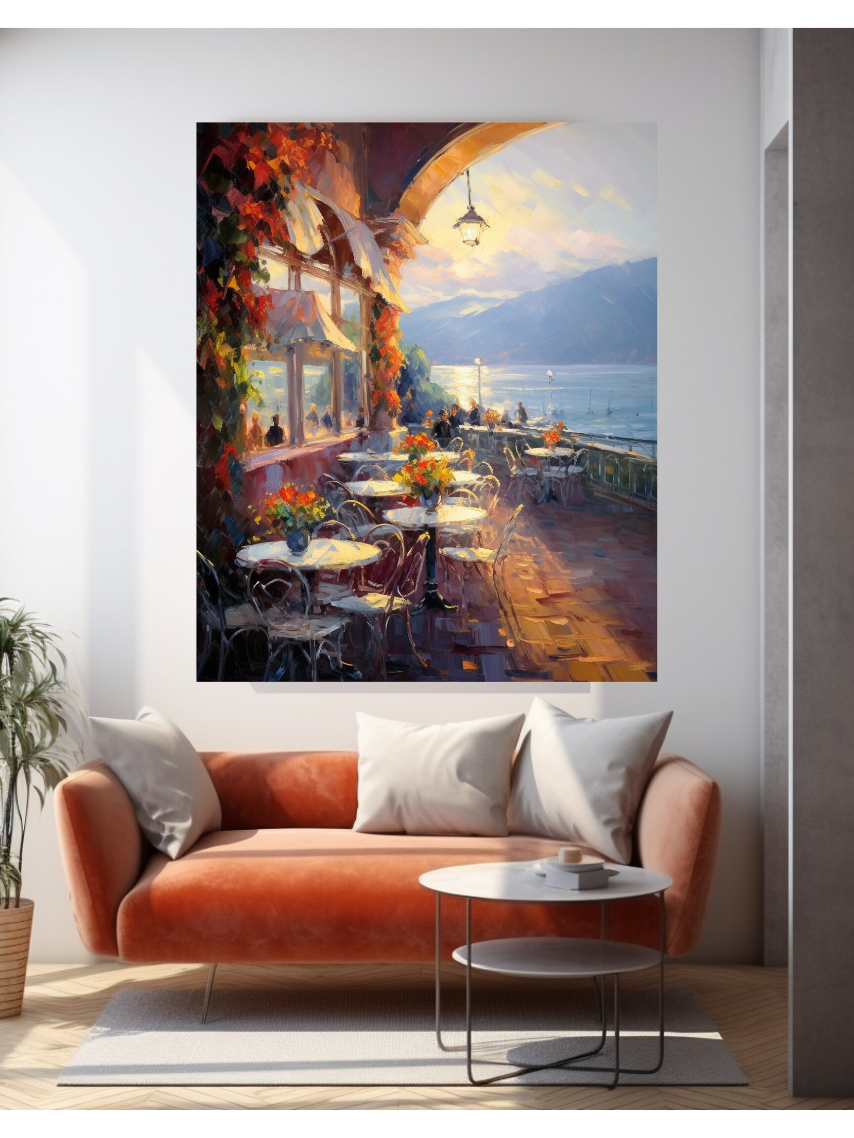Canvas Gallery Wraps, Coastal Serenade: A Captivating Artwork ...