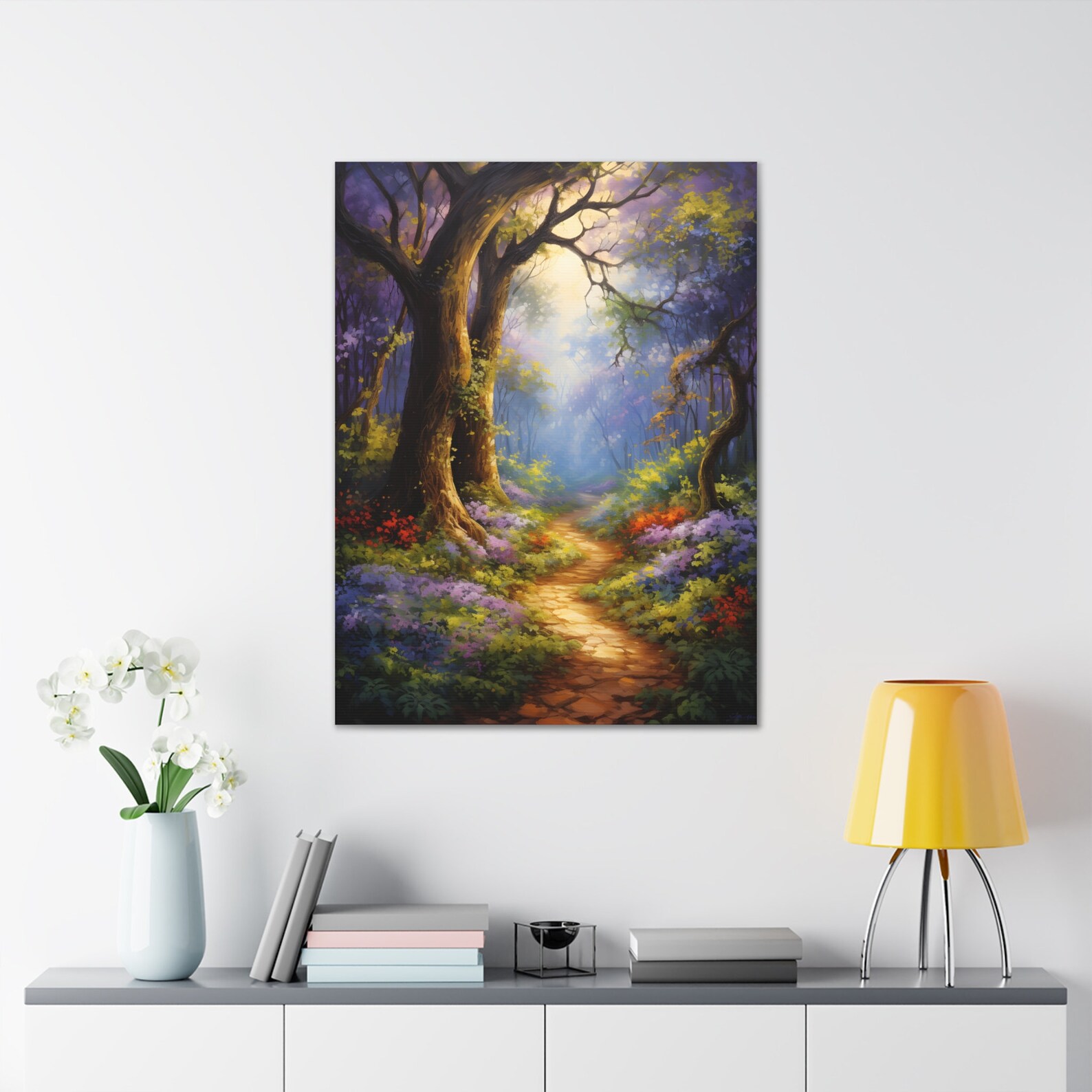 Canvas Gallery Wraps, Enchanted Forest Path: Ultra Realistic Canvas ...
