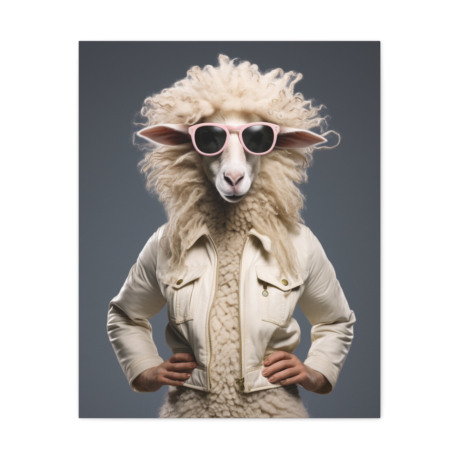 Canvas Gallery Wraps, Sheep Starlet: When Fame Meets Fleece - Etsy