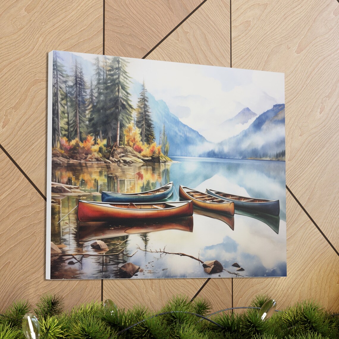 Canvas Gallery Wraps, Nature's Tranquil Canvas: Puzzle-like Realism by ...