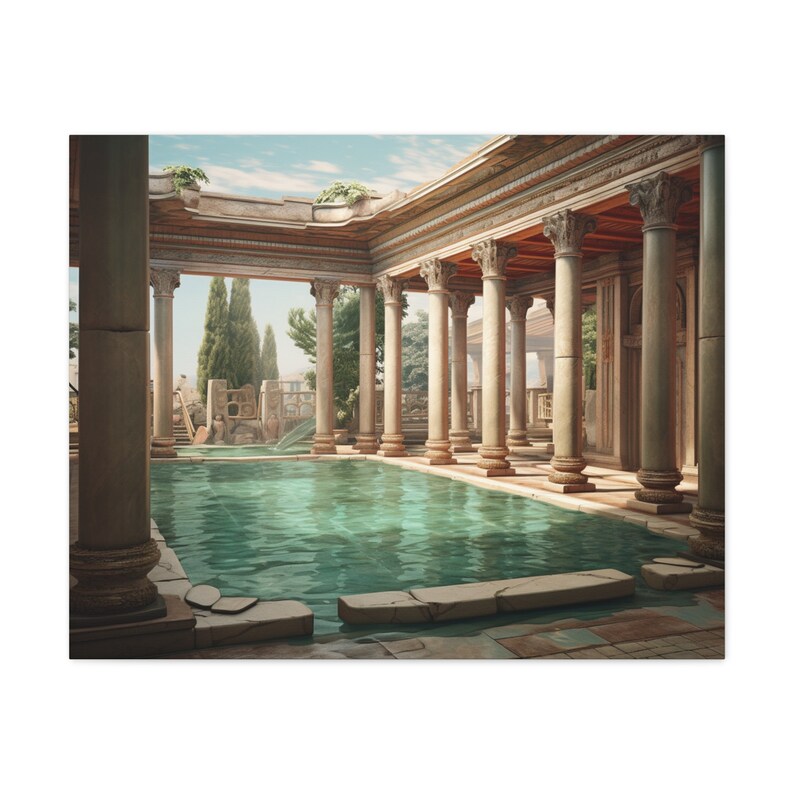 Canvas Gallery Wraps, Roman Grandeur: the Majestic Bathhouse With ...